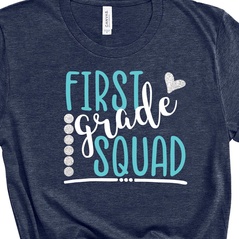 First Grade Squad SVG 1st Grade Svg First Grade Tribe Back - Etsy