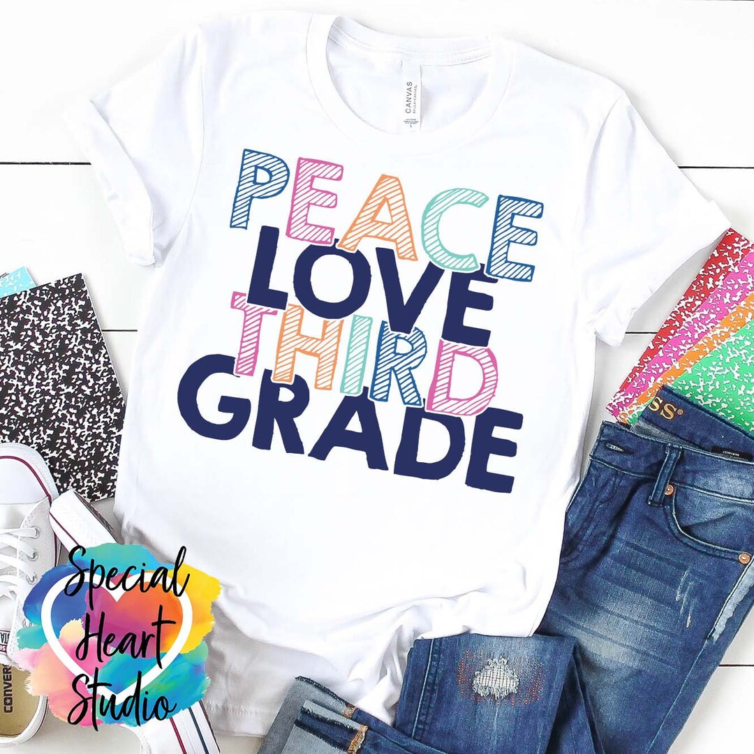 Third Grade SVG, Third Grade Shirt SVG, Back to School SVG, Third Grade ...
