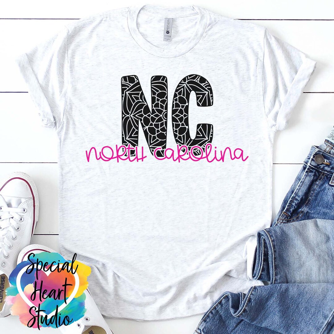 North Carolina SVG, North Carolina Mandala SVG, Dxf, Eps, Png File ...