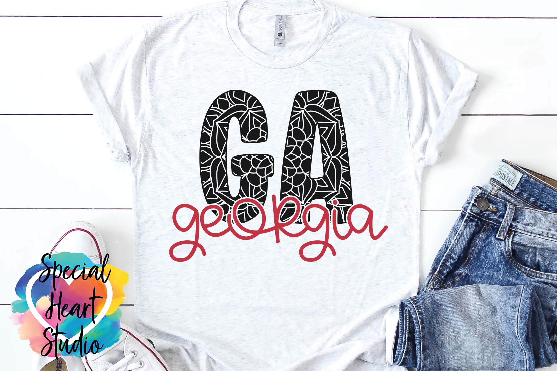 Georgia SVG, Georgia Mandala SVG, Dxf, Eps, Png File, Georgia GA State ...