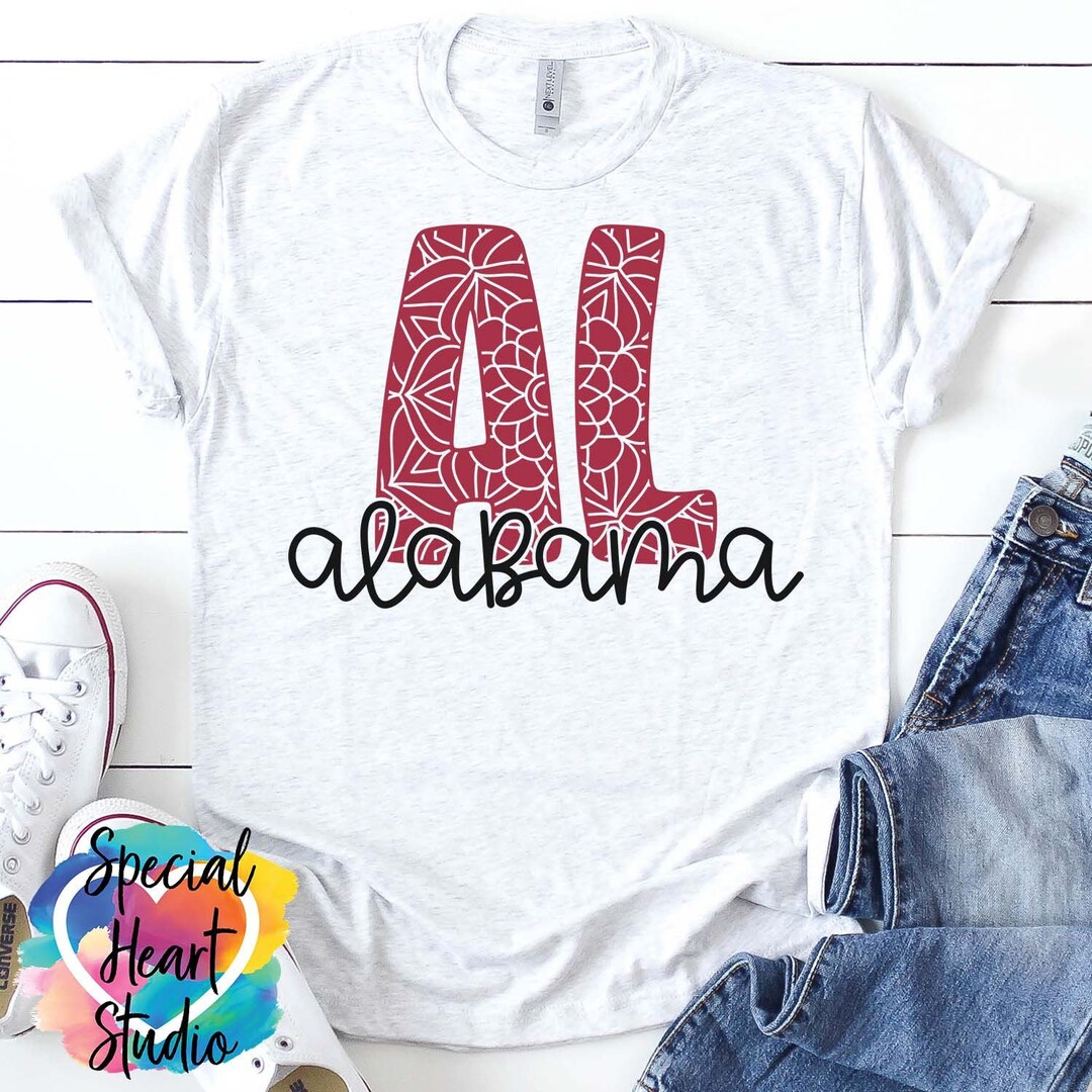Alabama SVG, Alabama Mandala SVG, Dxf, Eps, Png File, Alabama AL ...
