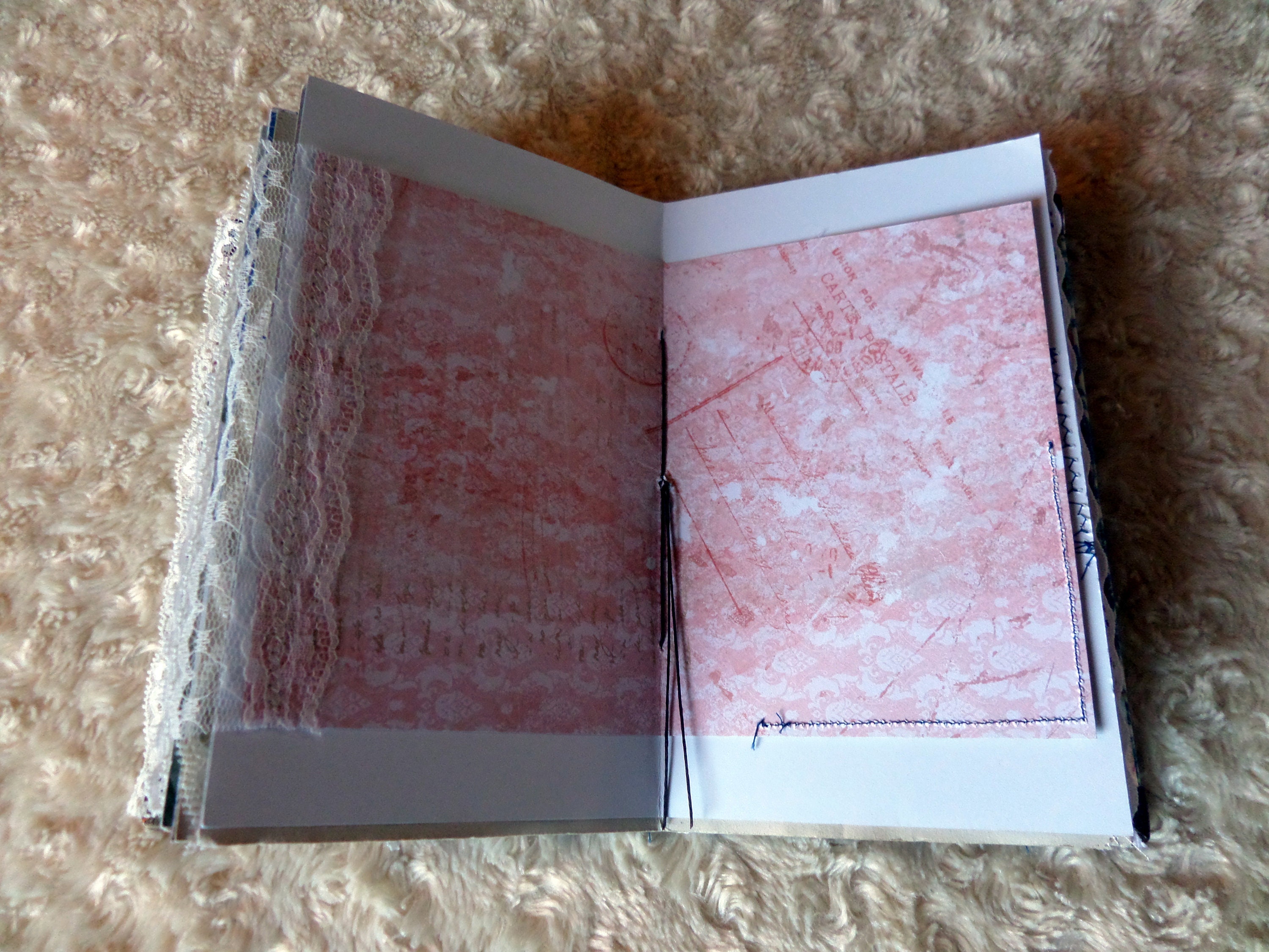 Junk Journal, Memory Journal, Writing Journal, Keepsake Journal, Lace ...