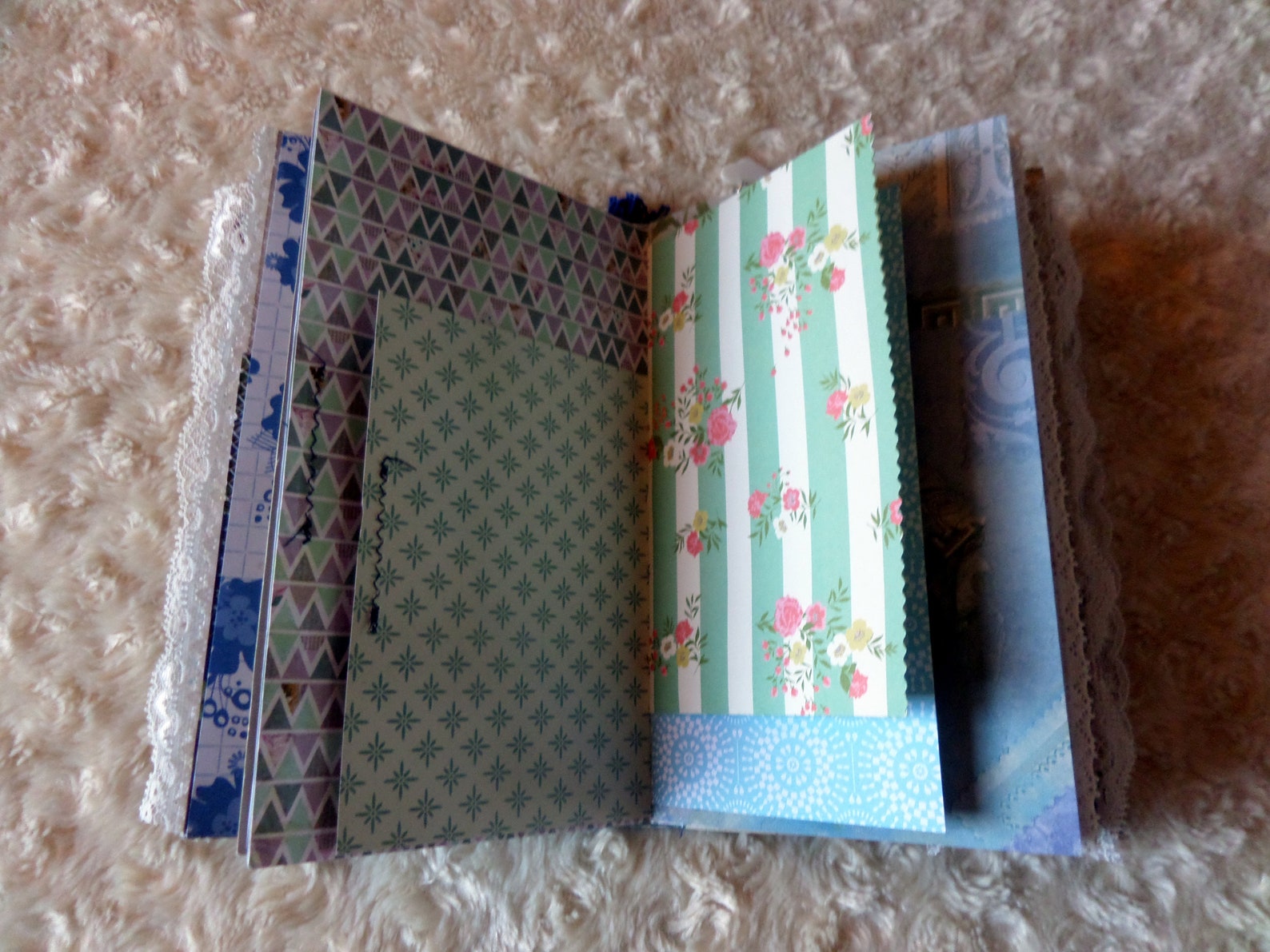 Junk Journal, Memory Journal, Writing Journal, Keepsake Journal, Lace ...