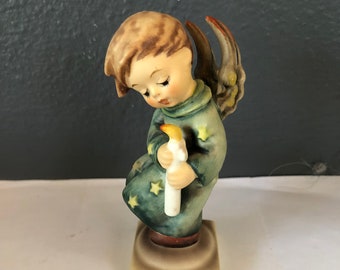 Very Good 2-3/4 Early Hummel Goebel 'angel, Joyous News With Accordion' Candleholder HUM 39 TMK ...