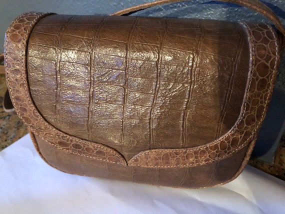 Varon vintage leather and snake handbag - Gem