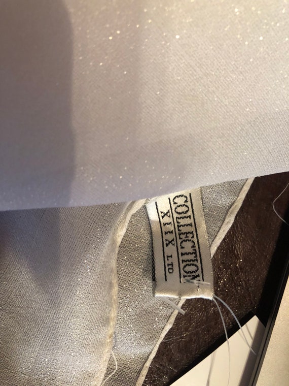 Vintage white evening wrap - Gem