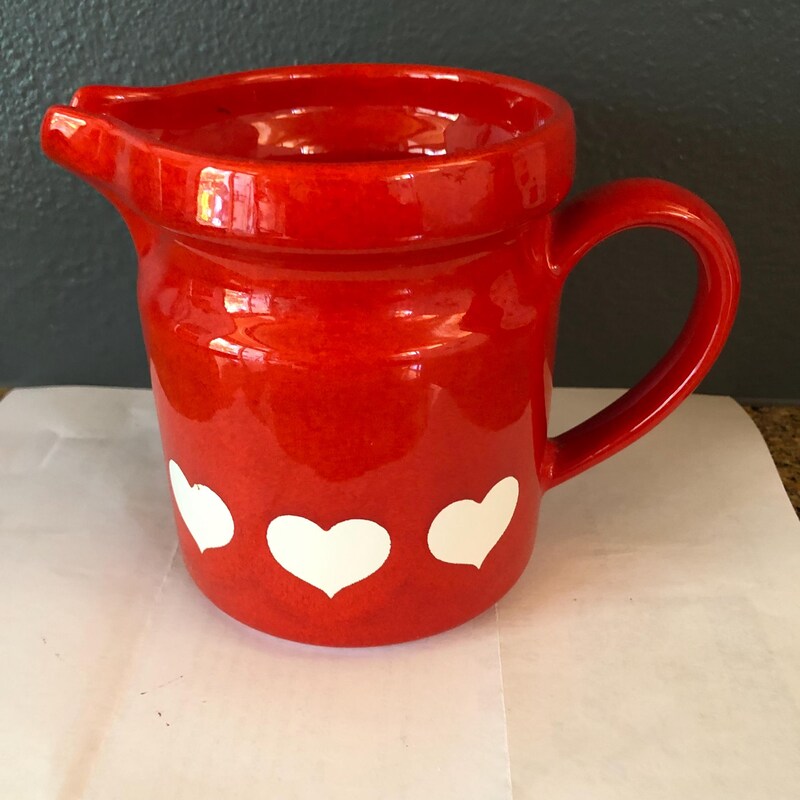 Red Ceramic Pitcher - Etsy