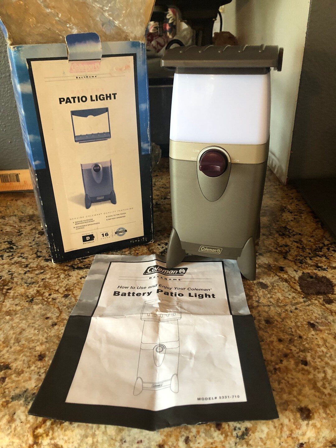 Coleman Battery Patio NIB Light - Etsy