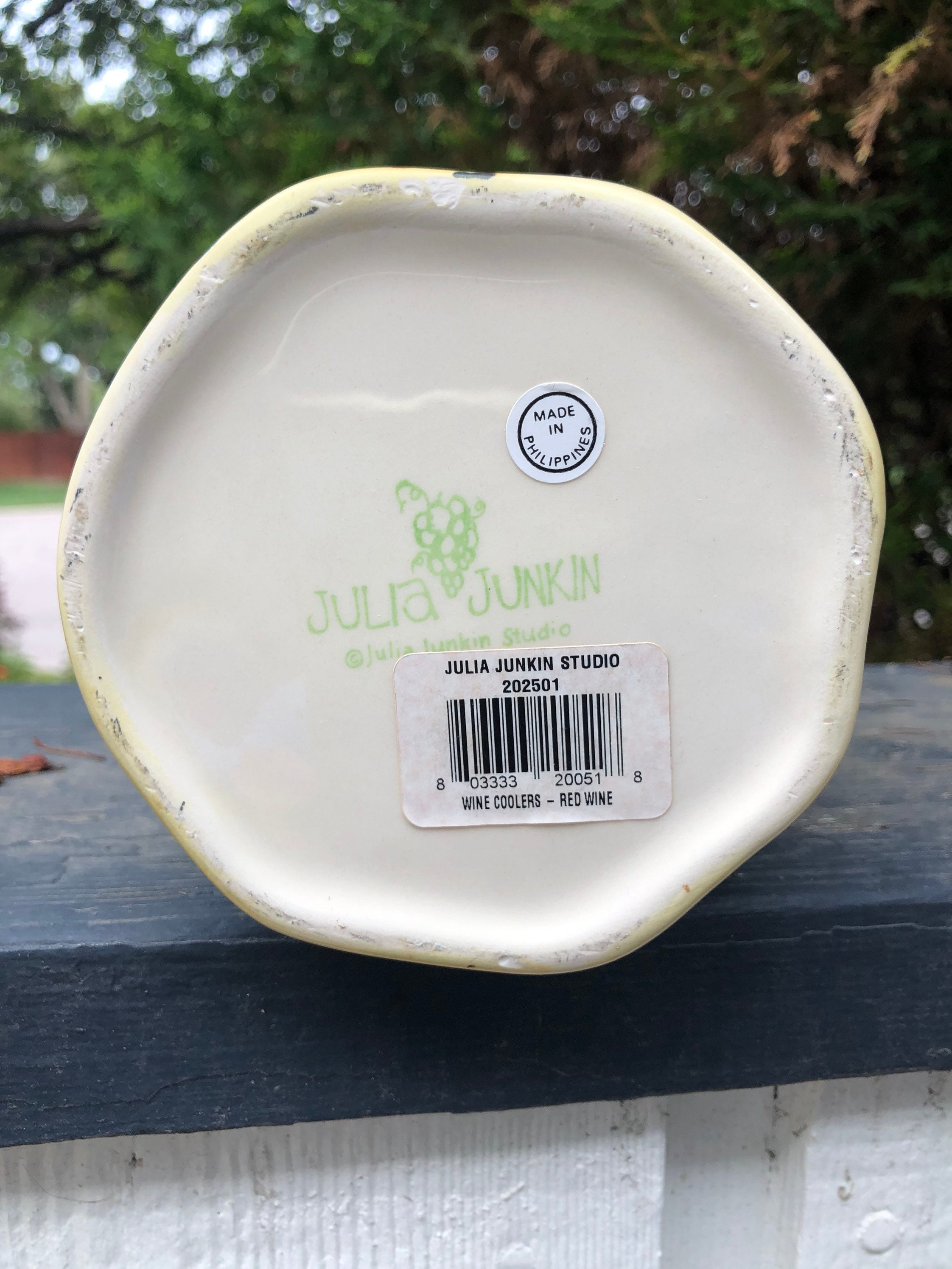Julia Junkin NWOT Vintage Hand Painted Wine Cooler/ Vase - Etsy
