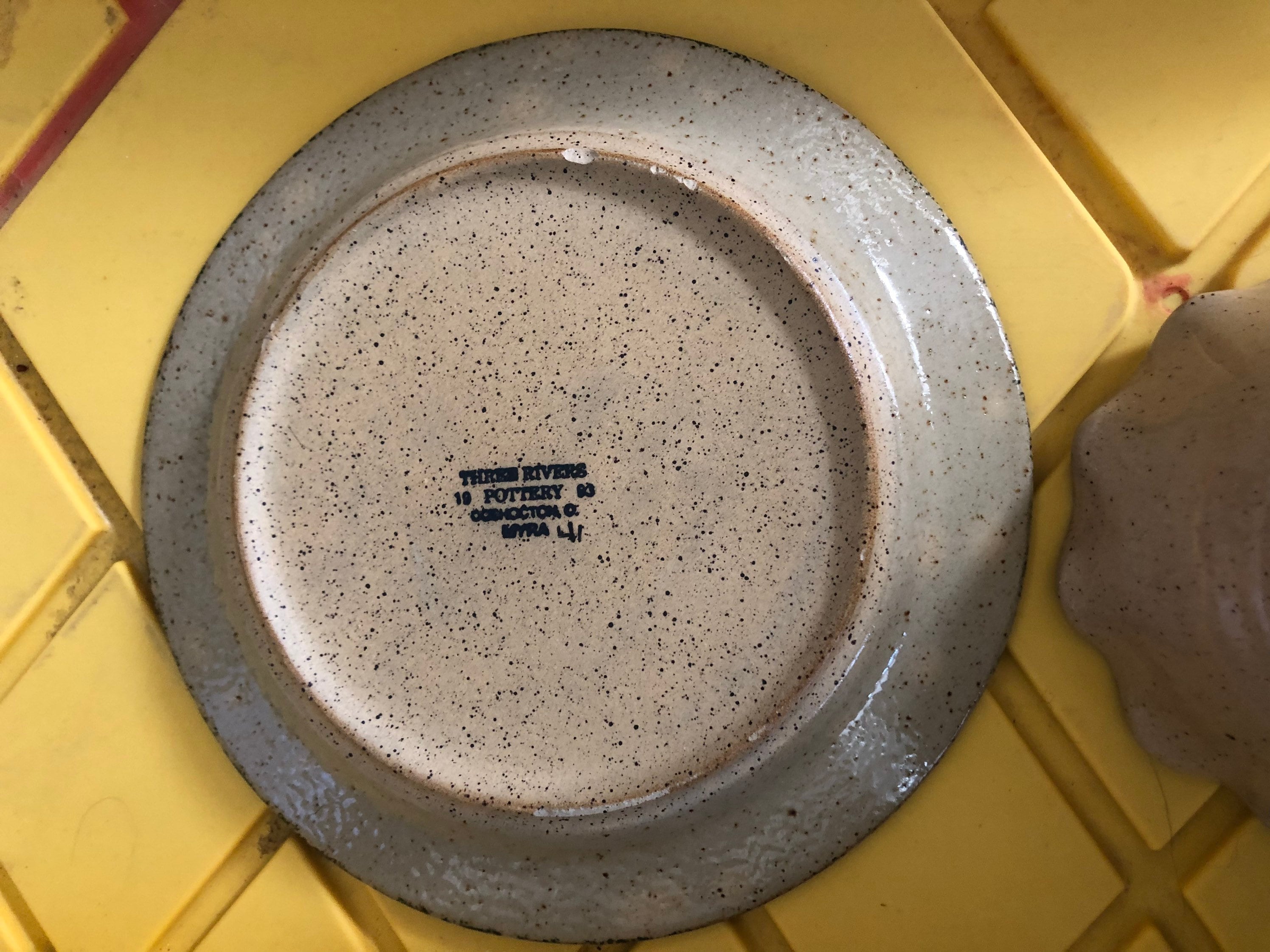 Three Rivers Pottery Snowman Plate and Ruffled Bowl - Etsy