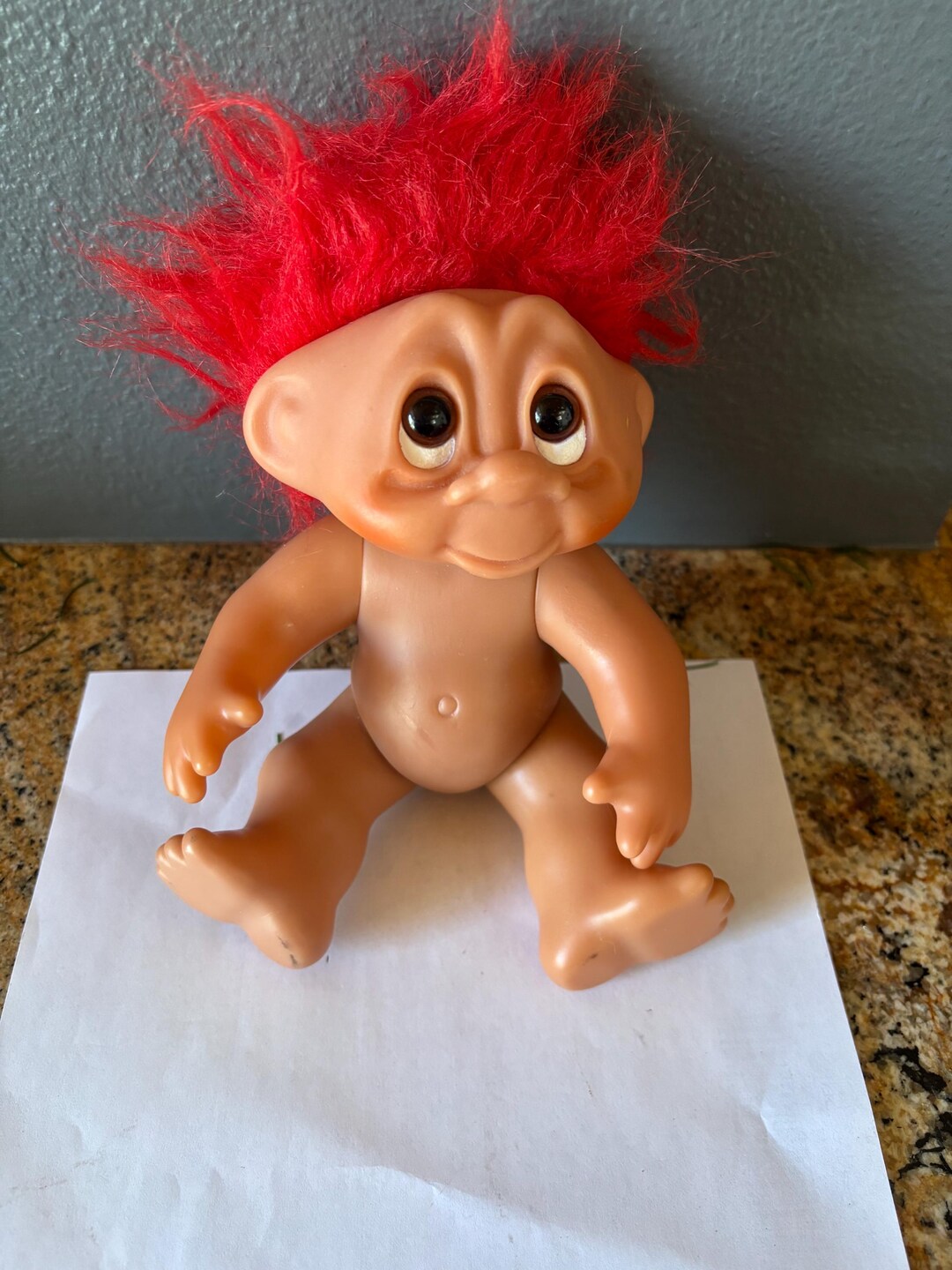 Troll Vintage Collectible Large Thomas Dam Doll Poseable Limbs and Red ...