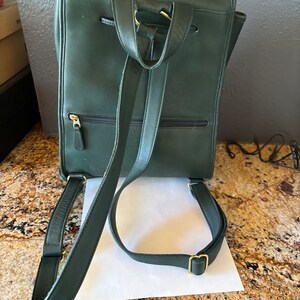 Coach Vintage Preowned RARE Bottle Green Rucksack Backpack - Etsy