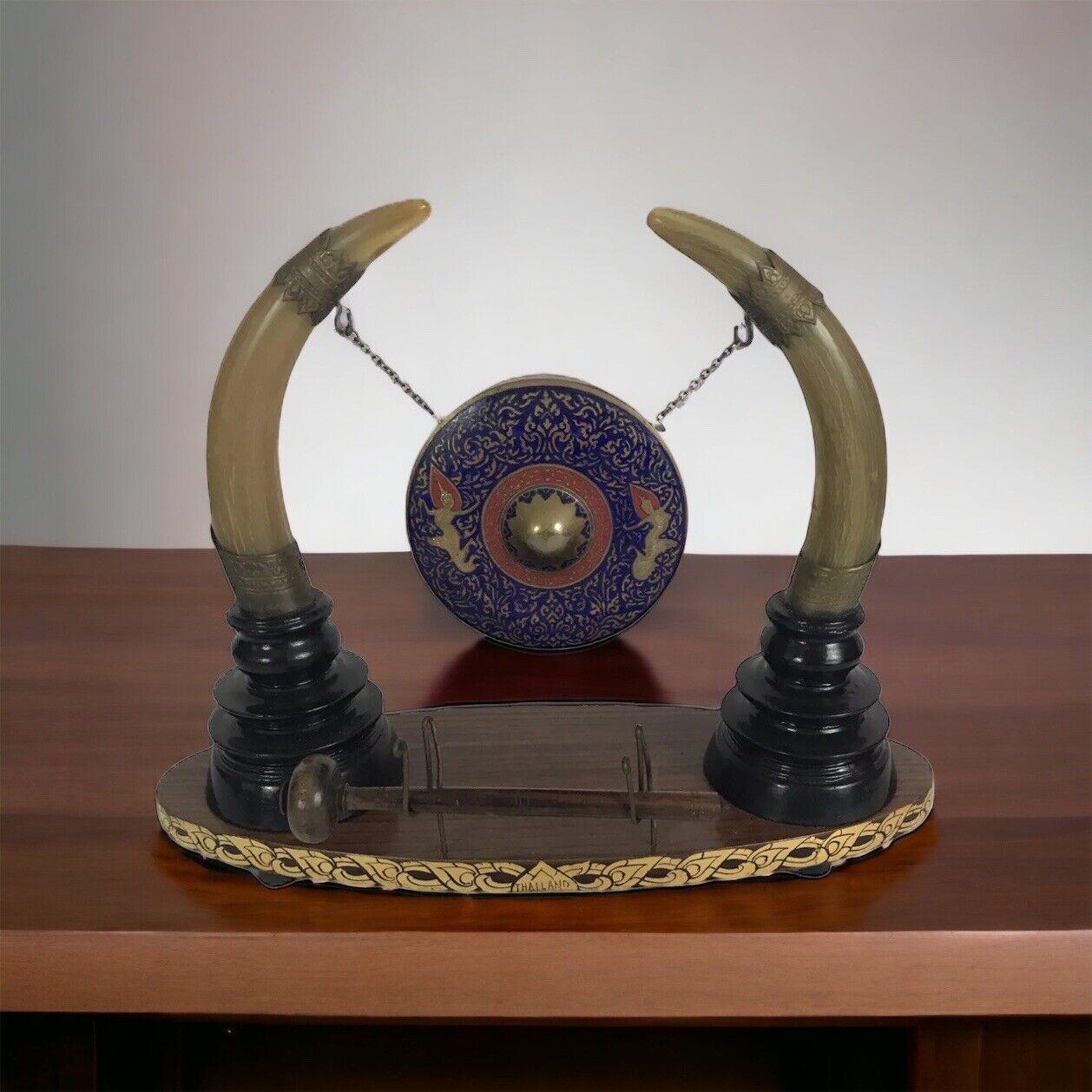 Rare Vintage Gong Thailand With Stand & Striker Buddhist Meditation ...
