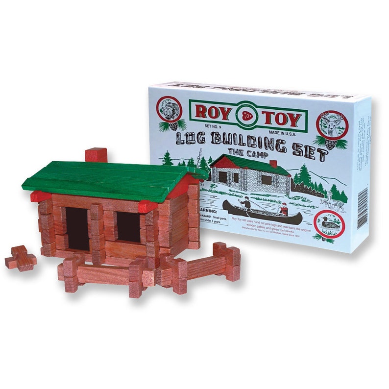 Original 37 Pc. Log Camp Building Set - Etsy