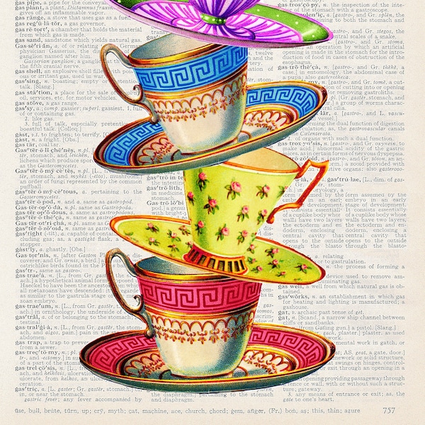 Teacup Stack - Etsy