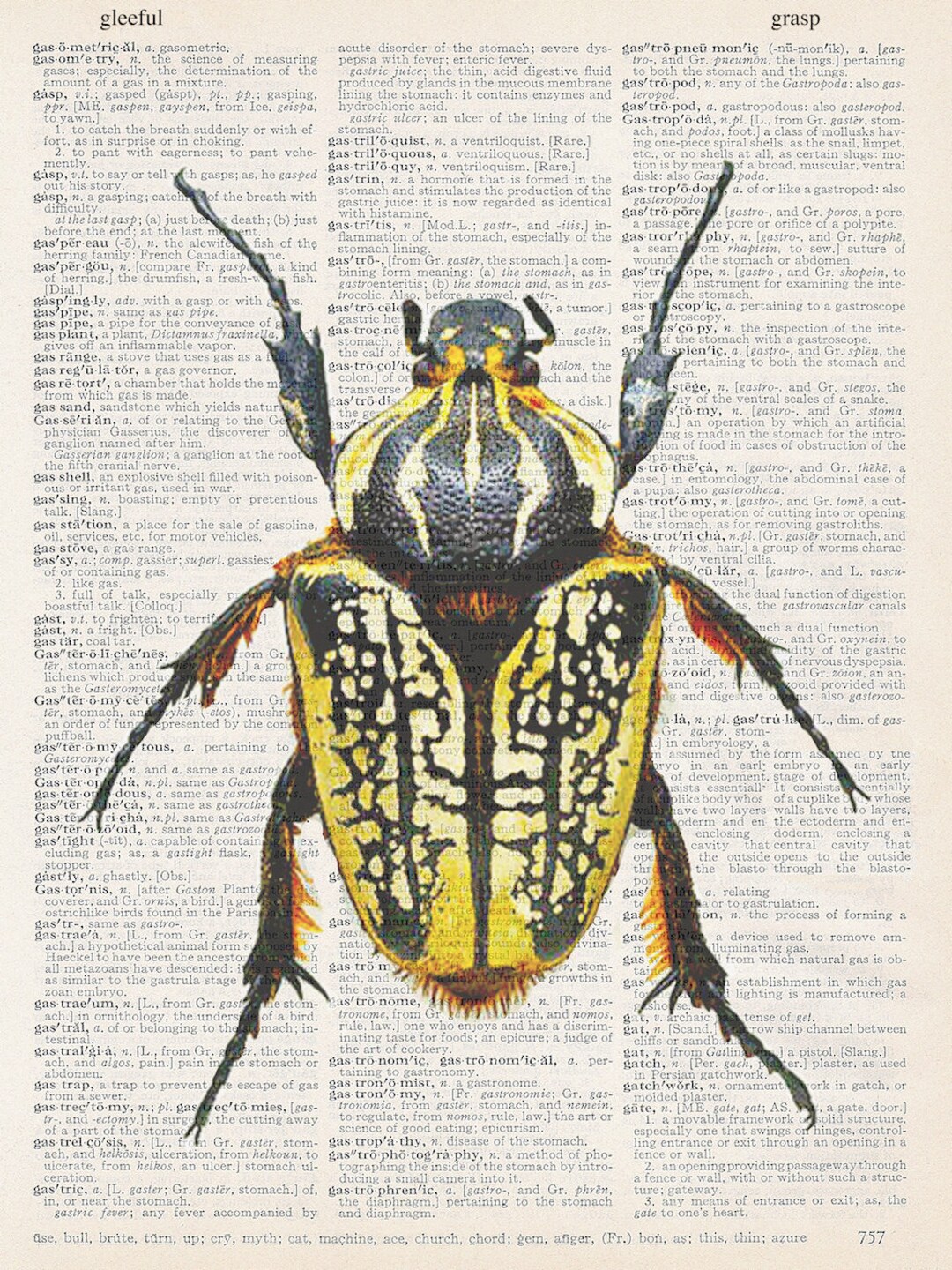 Yellow Bug | Art Print - Etsy