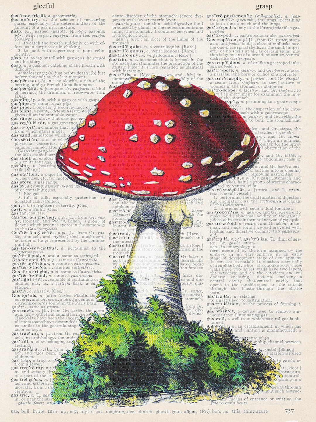 Red Mushroom | Art Print - Etsy
