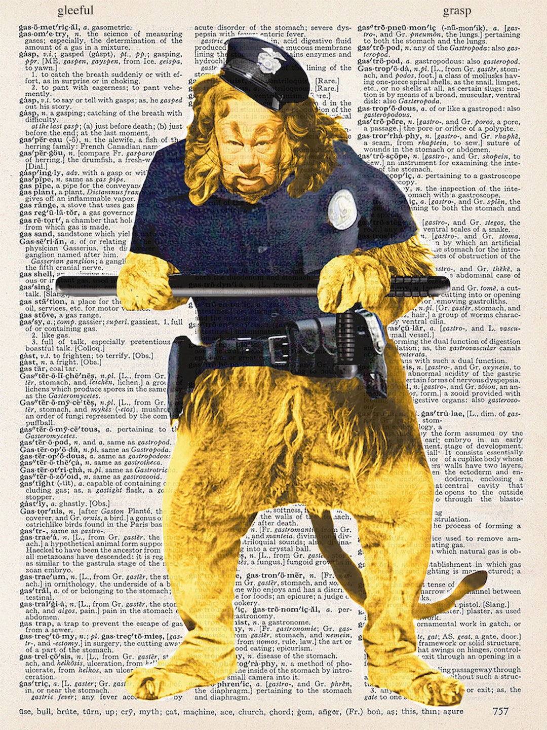 Cowardly Lion | Art Print - Etsy
