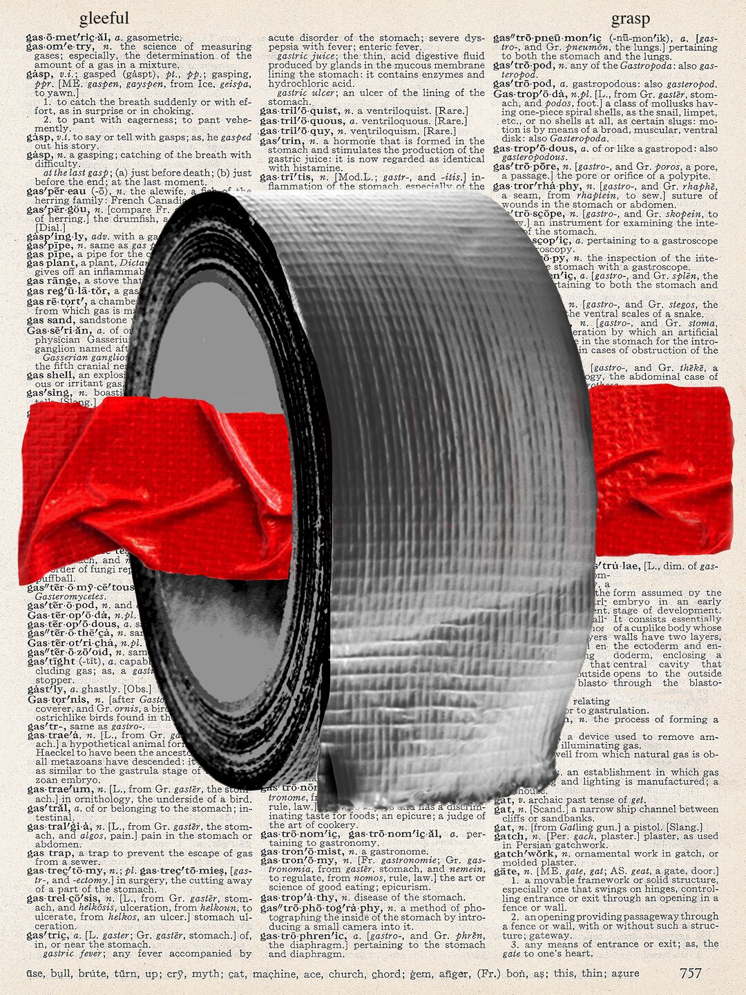 Red Tape | Art Print - Etsy