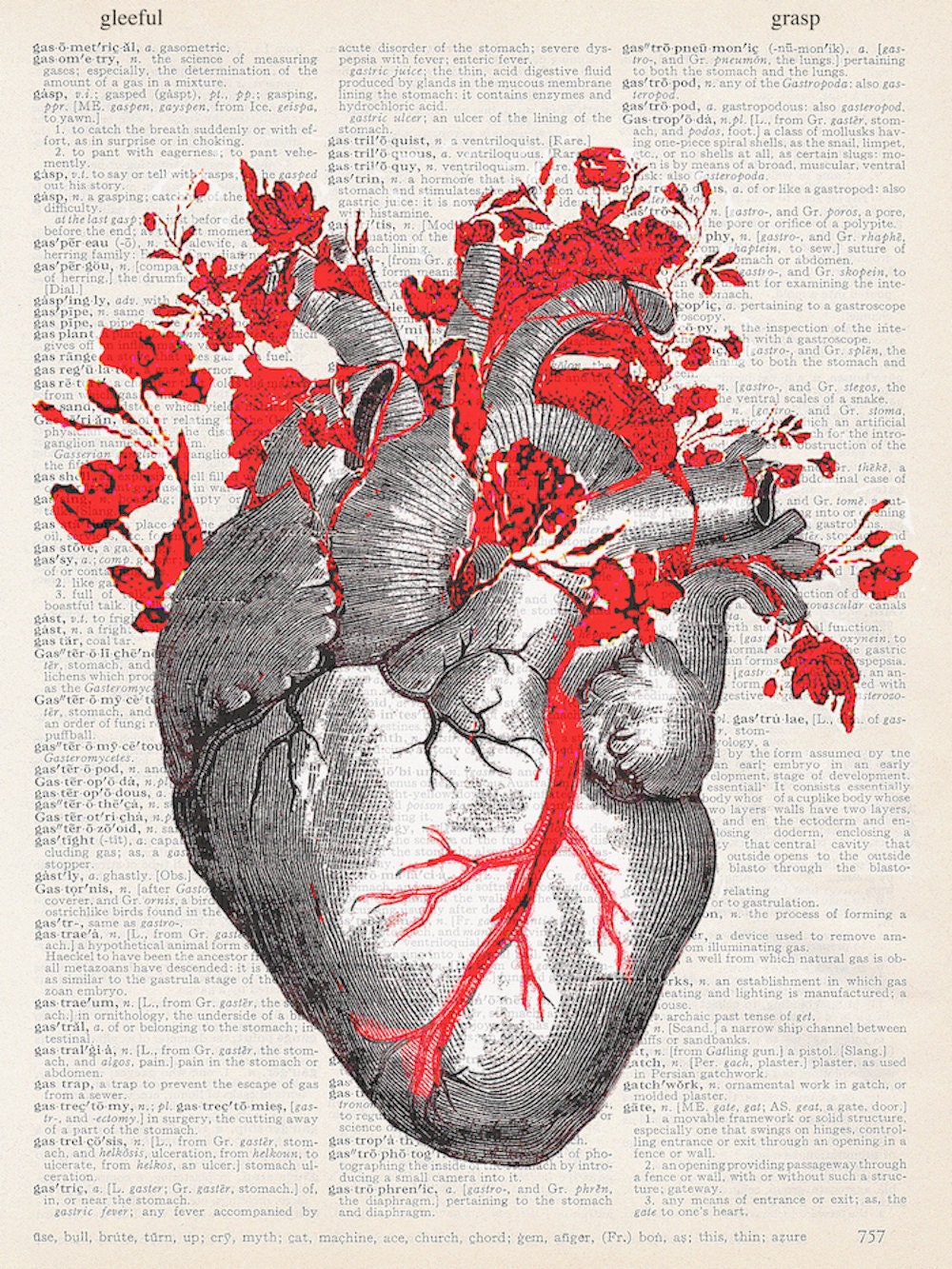 Garden Heart | Art Print - Etsy