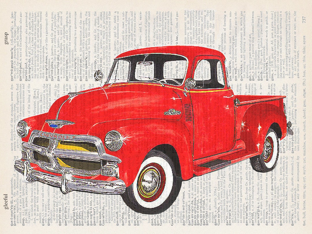 Chevy Truck | Art Print - Etsy