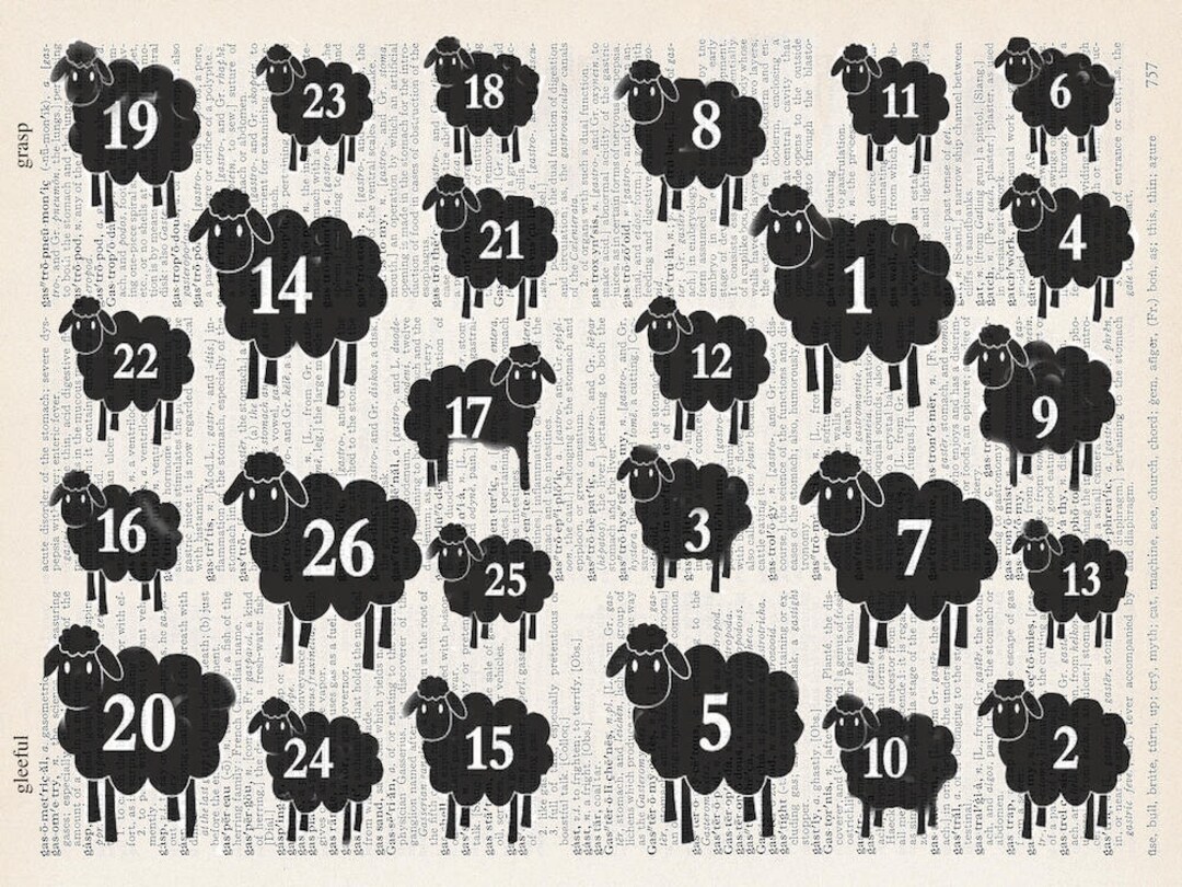 Counting Sheep | Art Print - Etsy