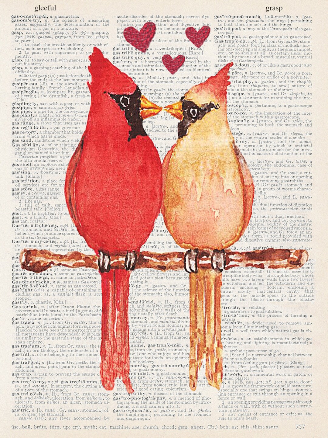 Love Birds | Art Print - Etsy