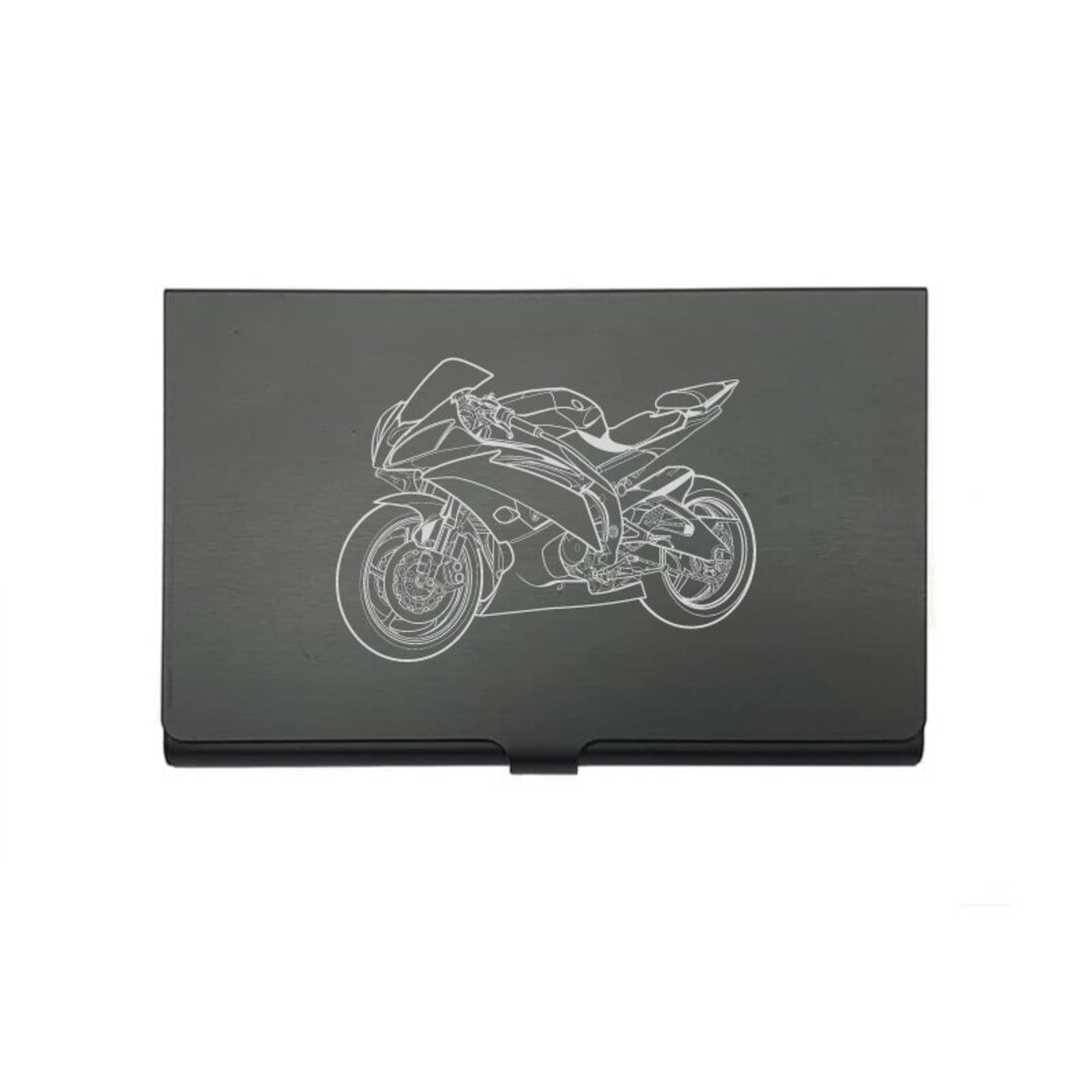 Yamaha R6 Motorcycle Black Credit Debit Business Card Holder - Superb ...