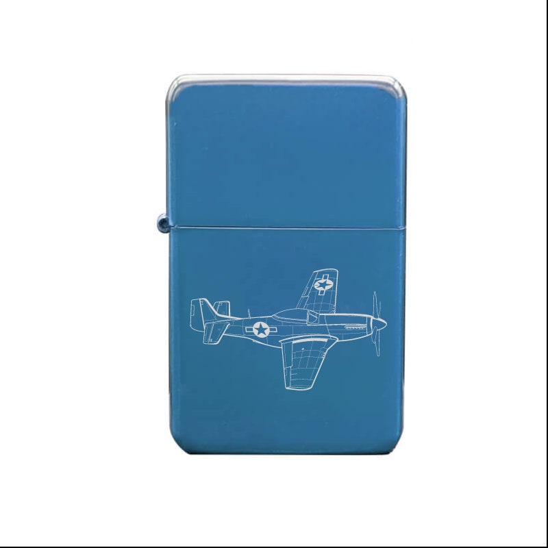Lighters Collectibles Premium Engraved P51 Mustang Aircraft Lighter ...