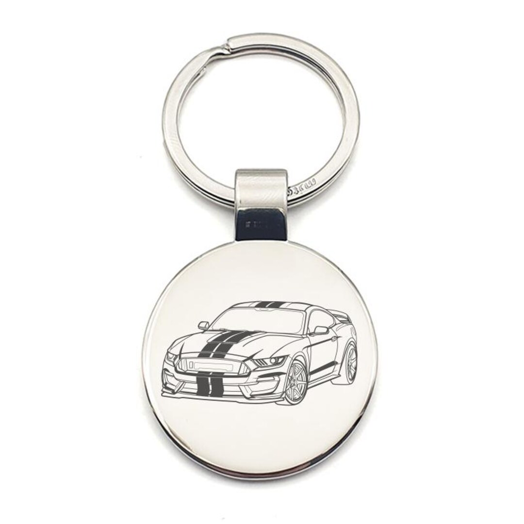 Personalised Shelby Mustang Car Keyring - Choose Design - Driver Car ...