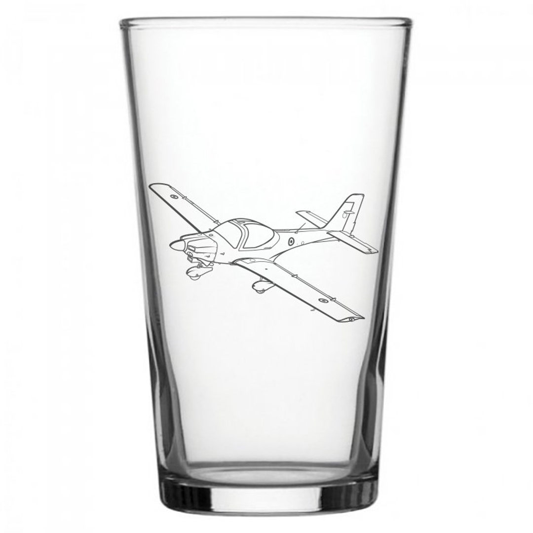 Personalised Grob G115 Tutor Aircraft Conical Beer Glass - Superb ...
