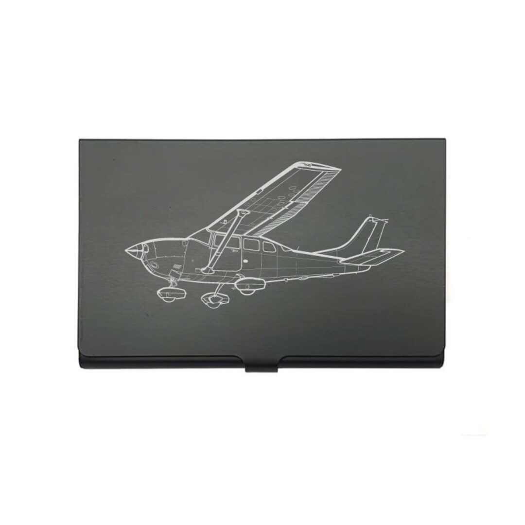 Personalised Cessna 206 Aircraft Card Holder - Business Credit Card ...