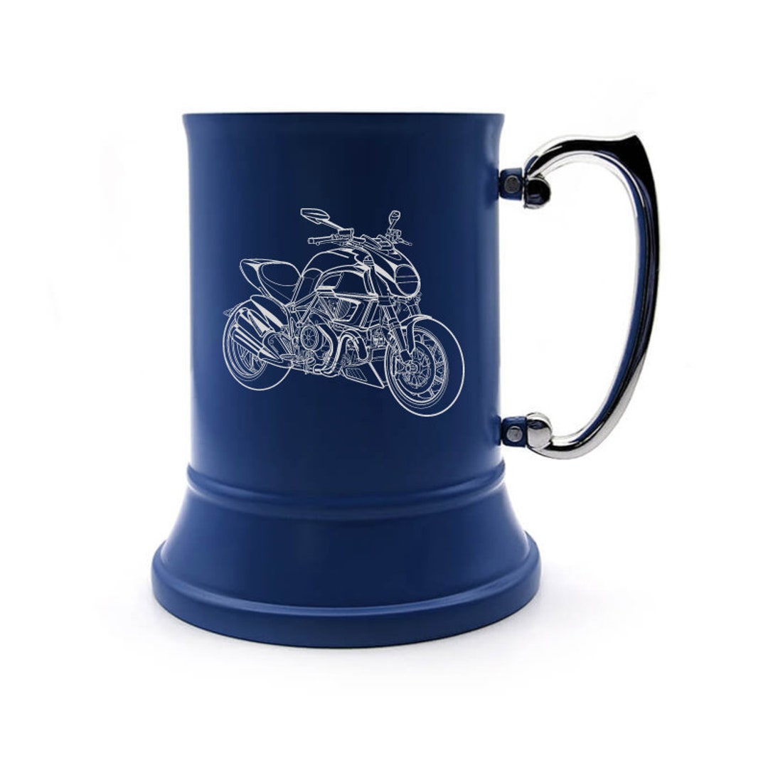 Personalised Duc Diavel Motorcycle Steel Tankard - Four Colours - Super ...