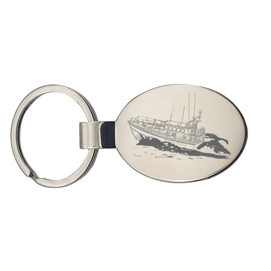 Personalised Mersey Class Lifeboat Keyring - Choose Design - Nautical ...