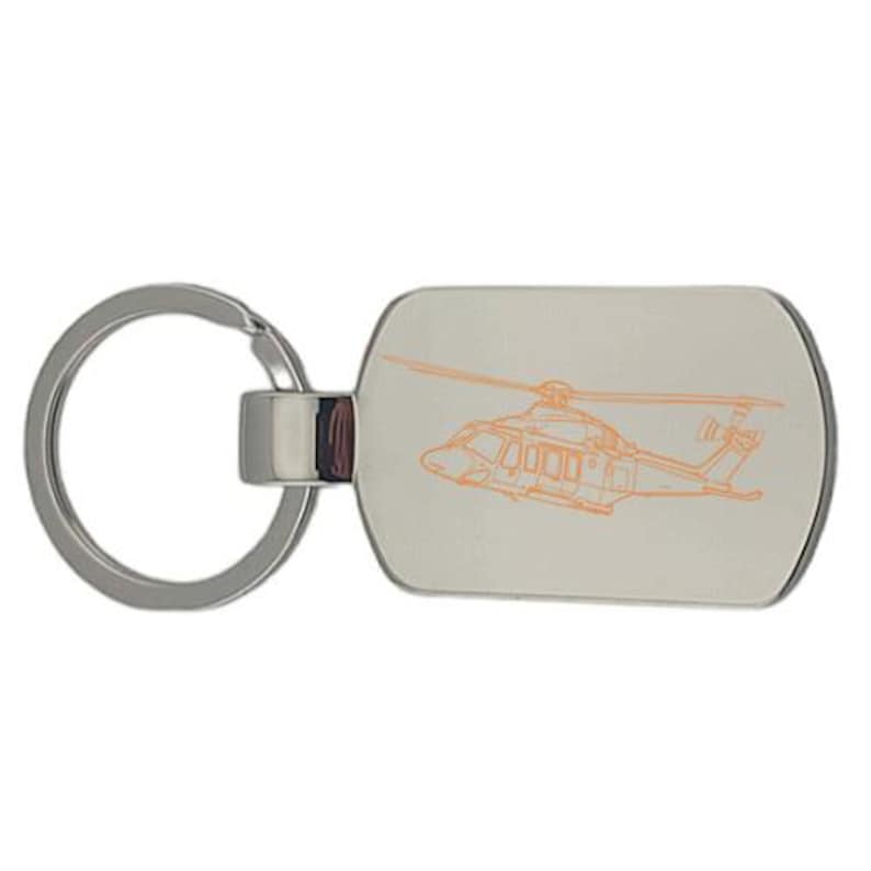Personalised Agustawestland AW139 Helicopter Keyring - Choose Design ...
