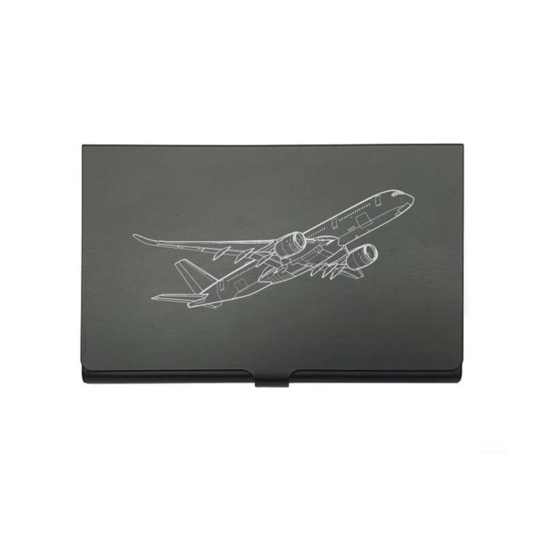 Airbus A350 Airliner Aircraft Card Holder – Personalised Pilot, Crew ...