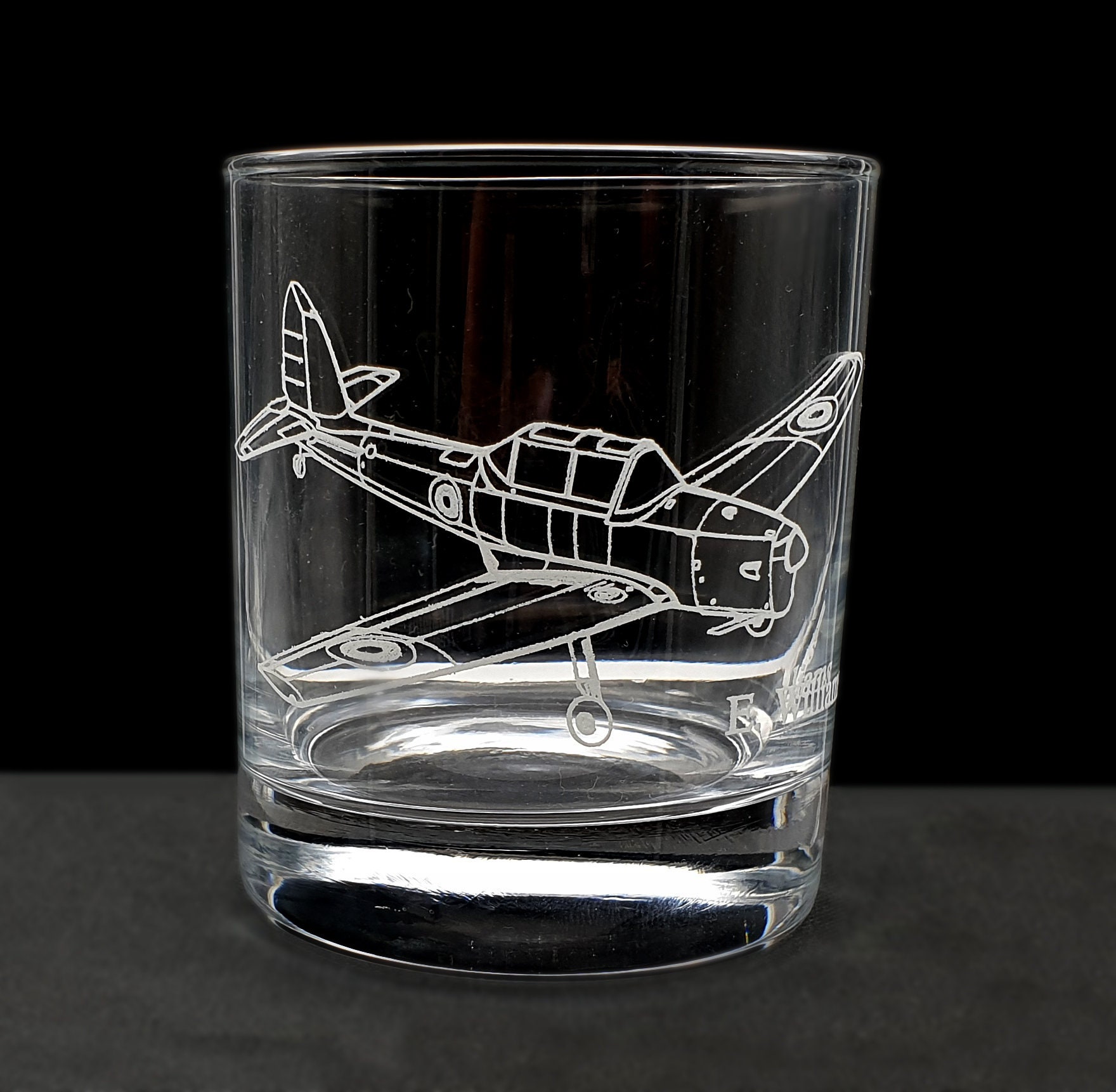 Vintage RAF RCAF Chipmunk Aircraft Tumbler Whisky Glass - Etsy