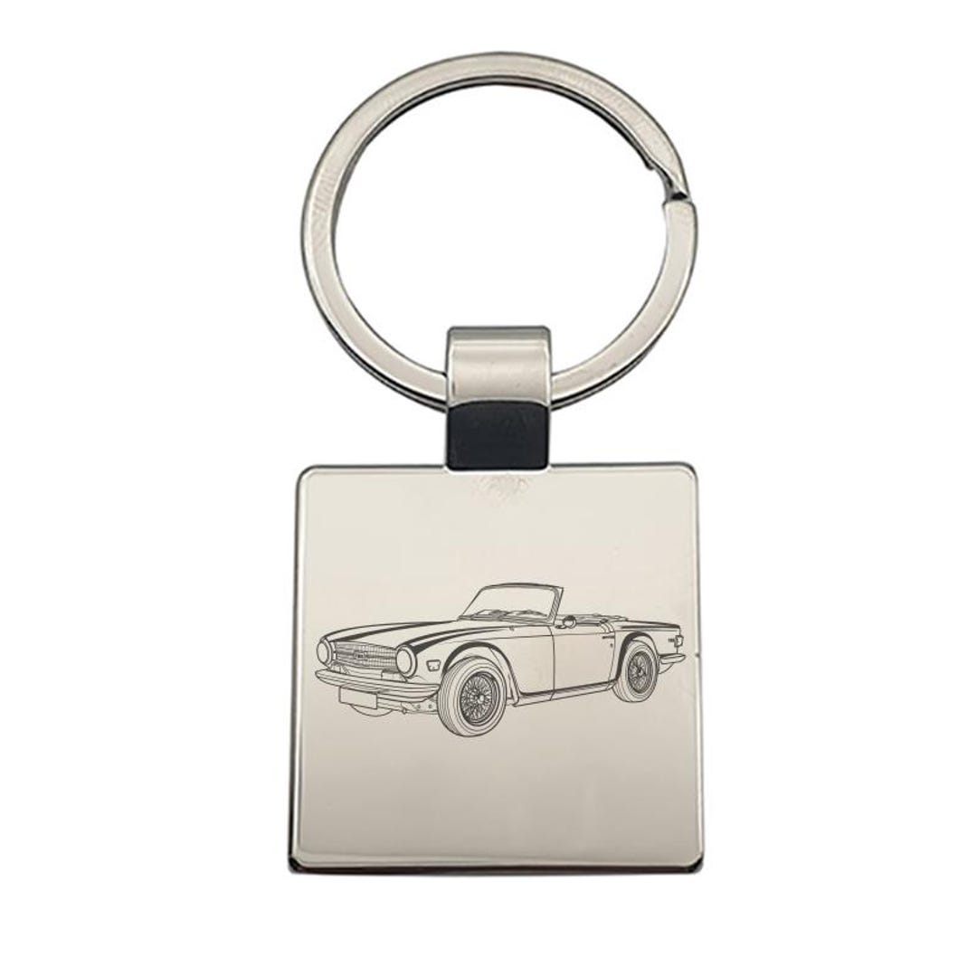 Personalised Classic TR6 Car Keyring - Choose Design - Driver Car ...