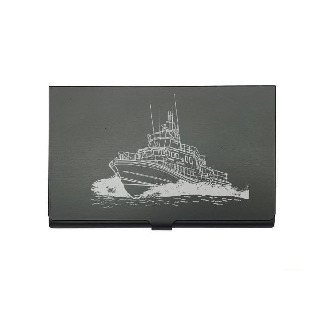 Personalised RNLI Lifeboat Card Holder – Nautical Work Gift | Ocean ...