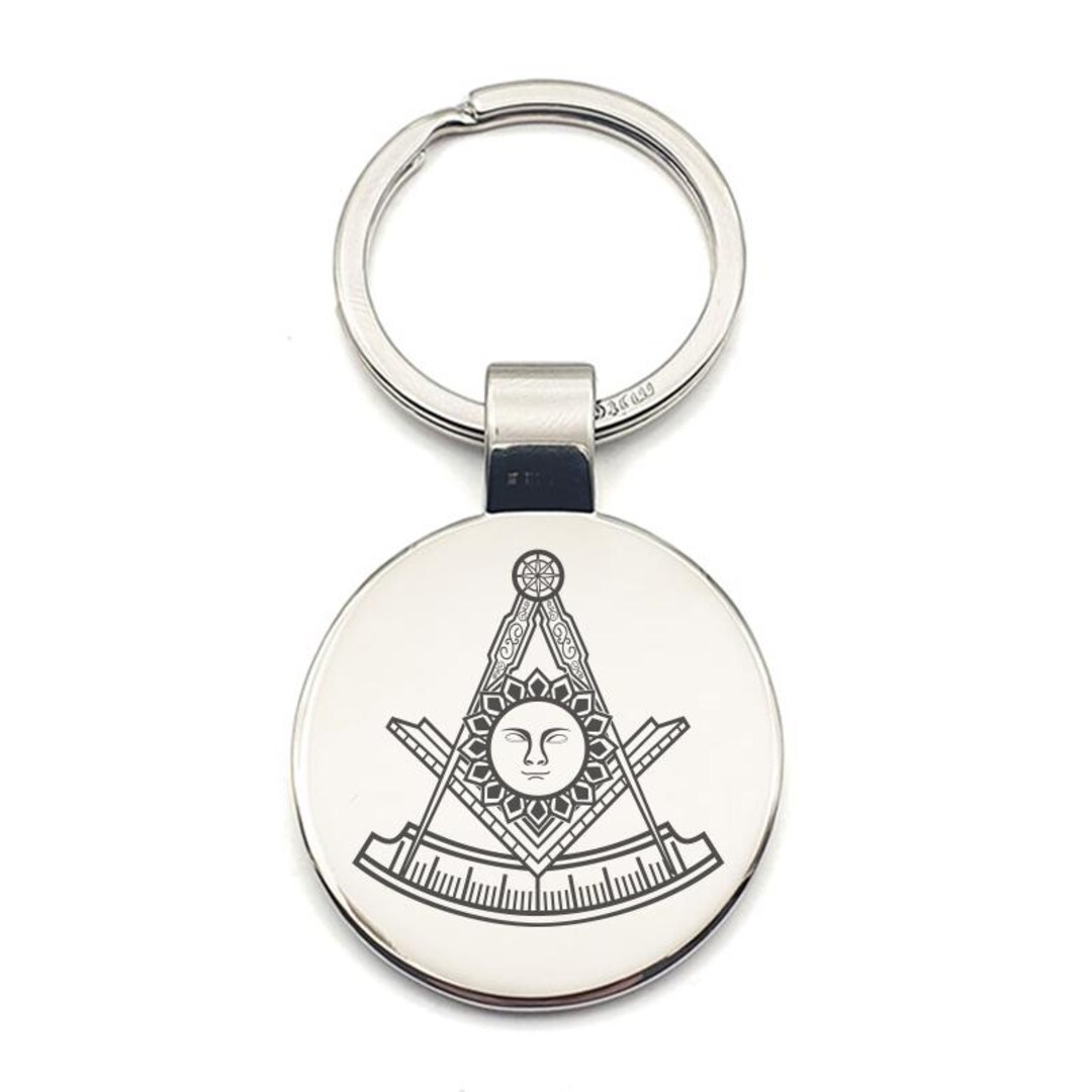 Personalised Masonic Grandmaster Sun Keyring - Choose Design - Mason ...
