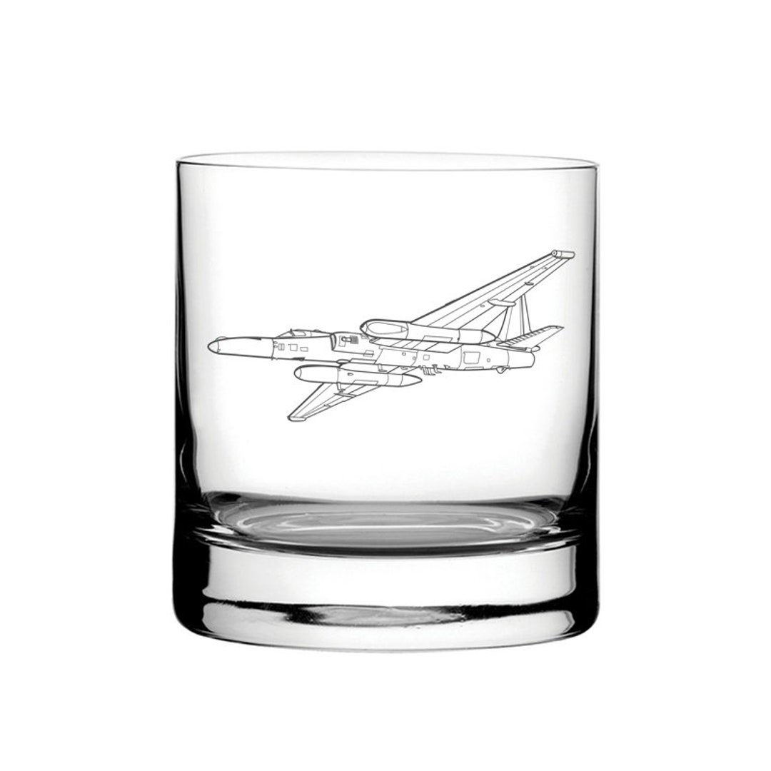 Lockheed U-2 Aircraft Tumbler Whisky Glass - 300ml - Pilot Birthday ...