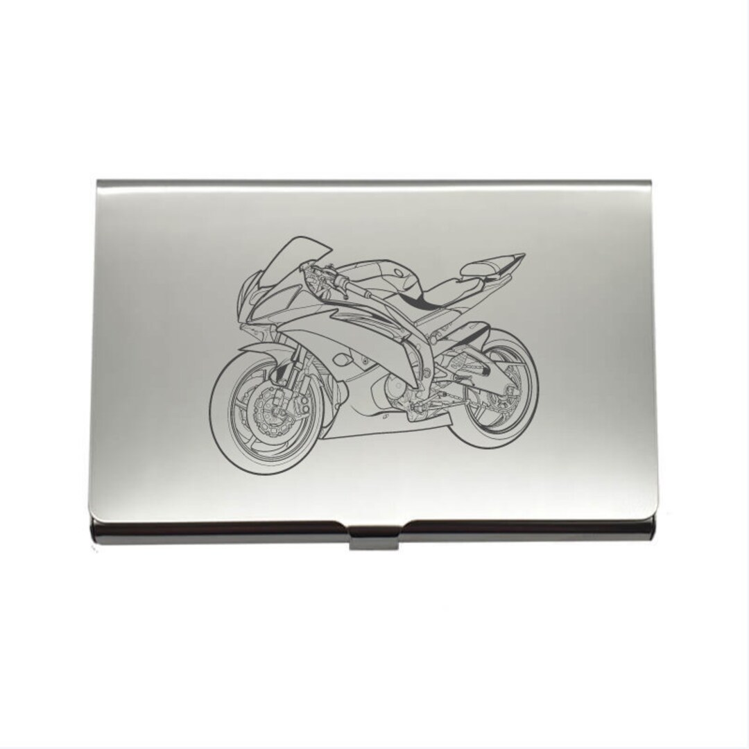 Yamaha YZF R6 Motorcycle Steel Credit Debit Business Card Holder ...