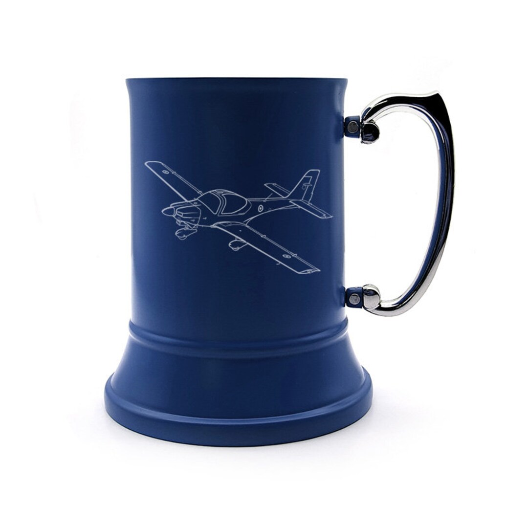Personalised Grob T1 Tutor Aircraft Stainless Steel Tankard - Superb ...