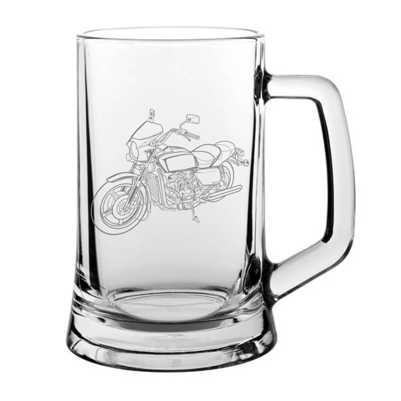Personalised Classic Hon Gold Wing Motorcycle Glass Tankard - Choose ...