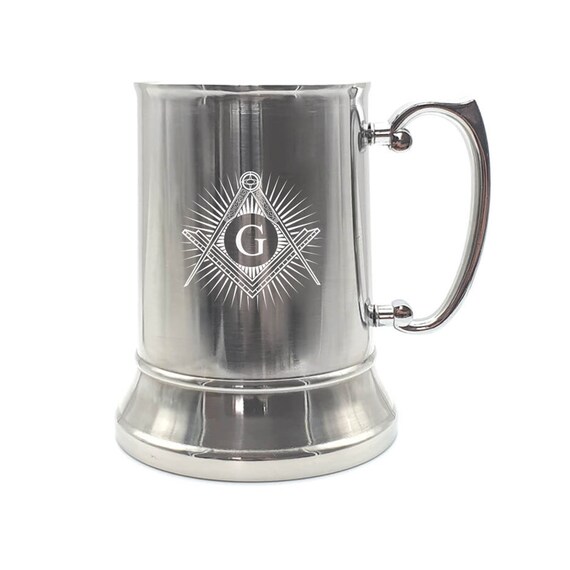 Personalised Masonic Starburst Symbol Steel Tankard 4 - Etsy