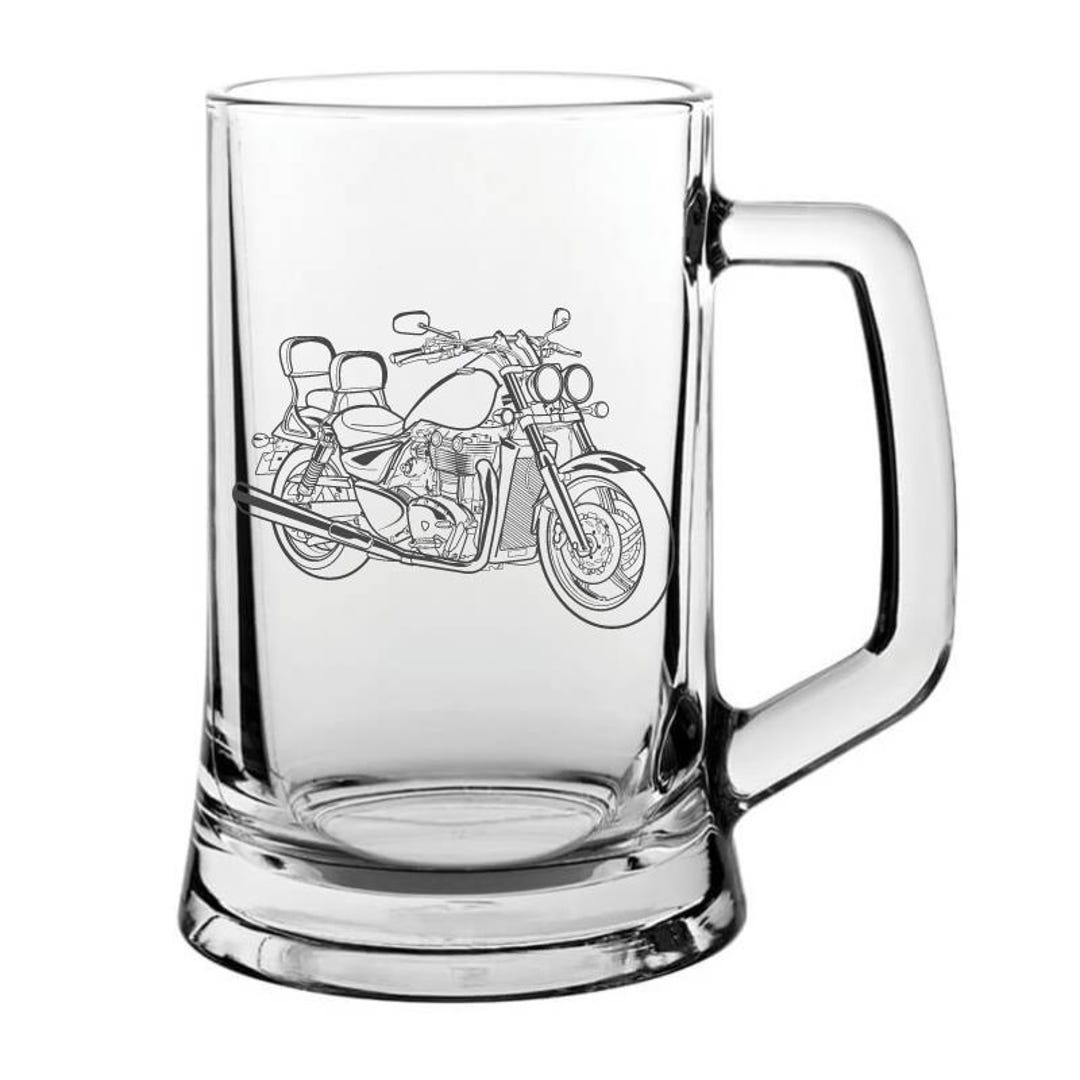 Personalised Thunderbird Motorbike Glass Tankard - Choose Tankard ...