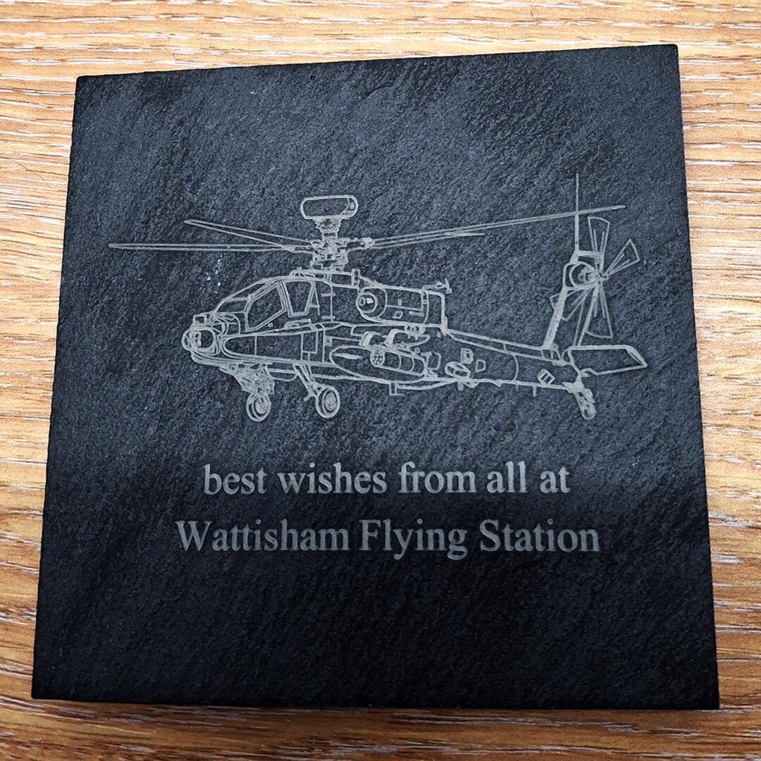 Apache Helicopter Drinks Coaster Selection - Military Aviation Pilot ...