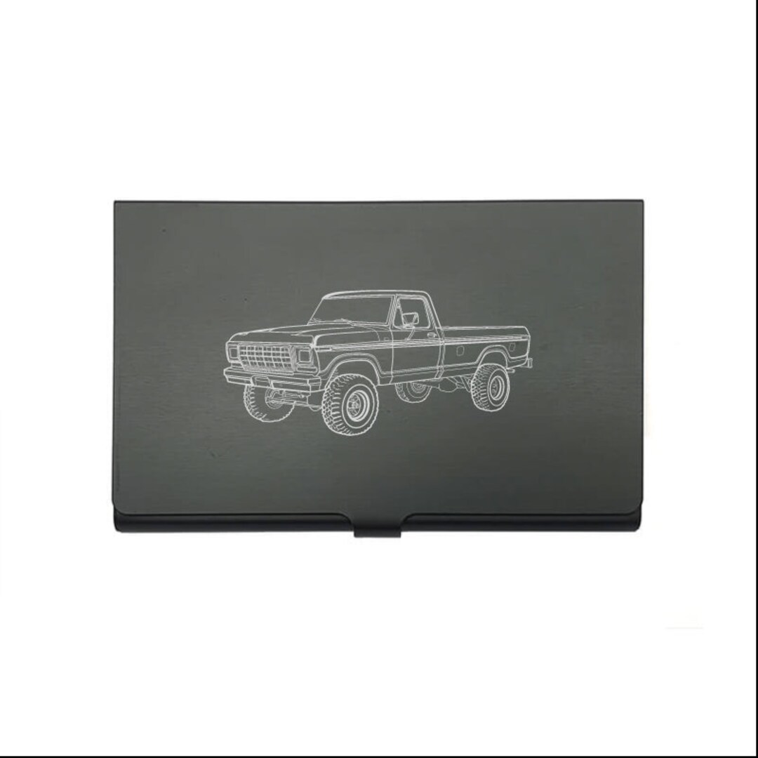 Personalised Ford F150 Truck Black Credit Debit Business Card Holder ...