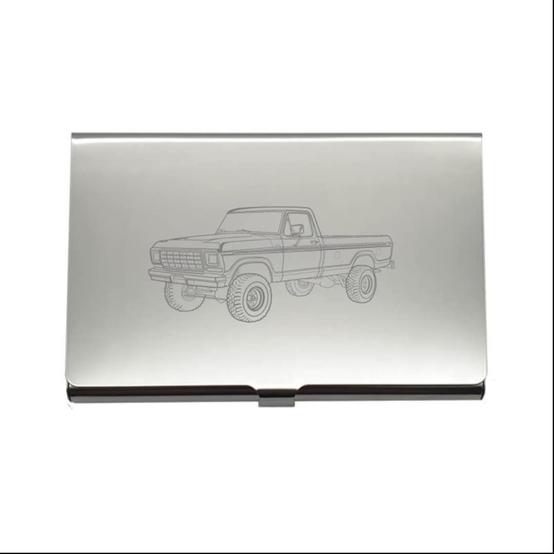 Personalised Ford F150 Truck Steel Credit Debit Business Card Holder ...
