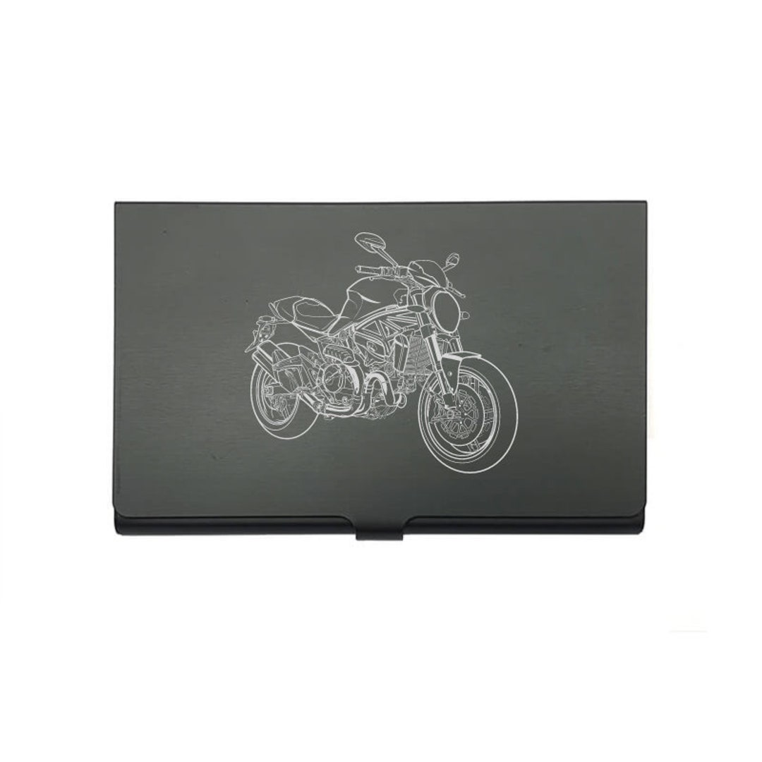 Ducati Monster Motorcycle Black Credit Debit Business Card Holder ...